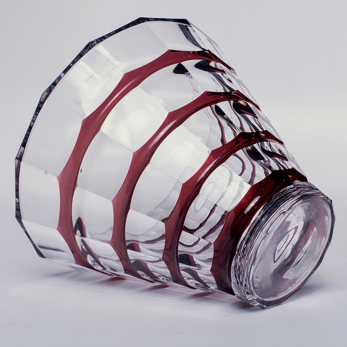 Val Saint Lambert Art Deco Cone Form Vase 8894 - Etsy