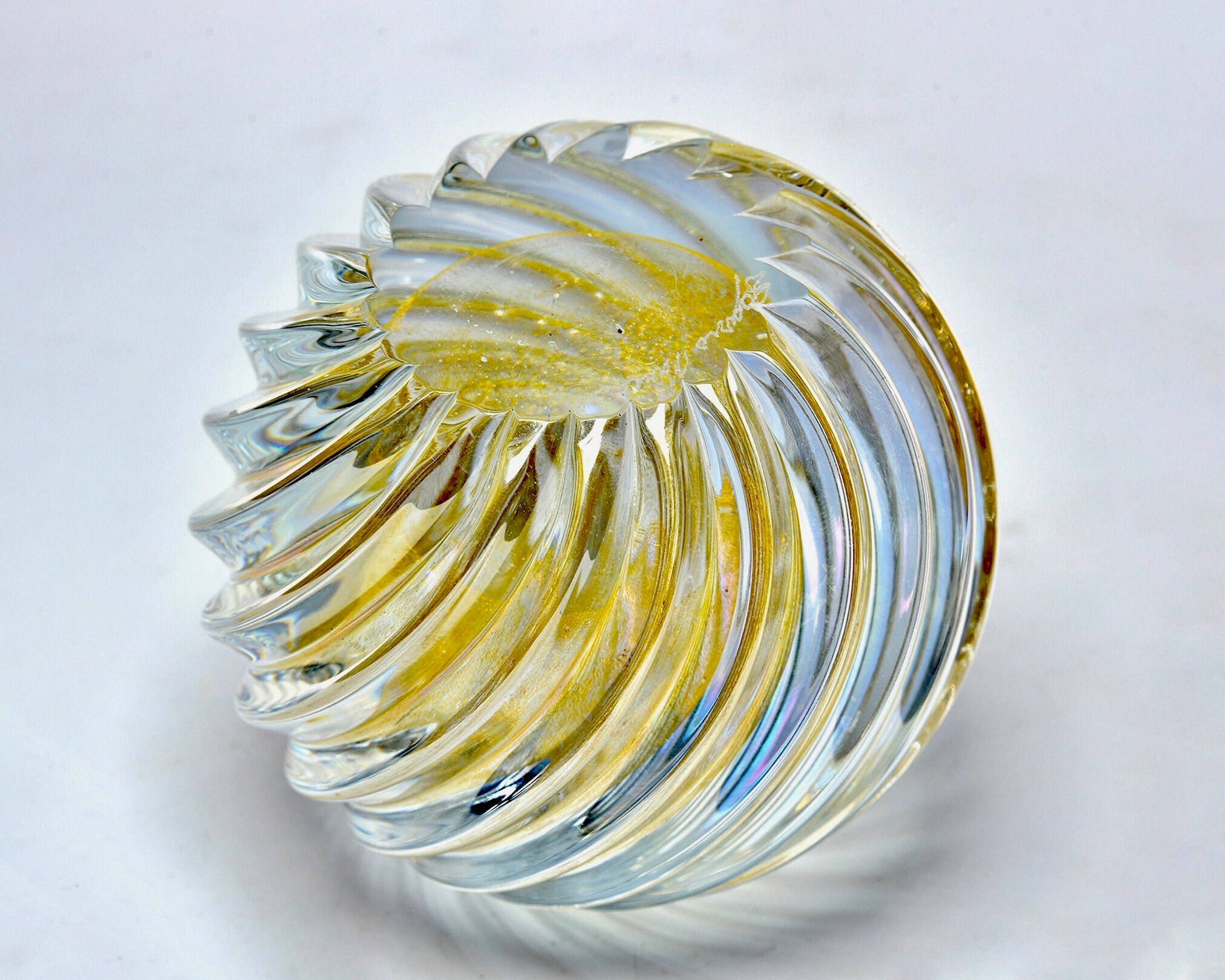 Signed Seguso Murano Glass Swirled Paperweight 9141 - Etsy