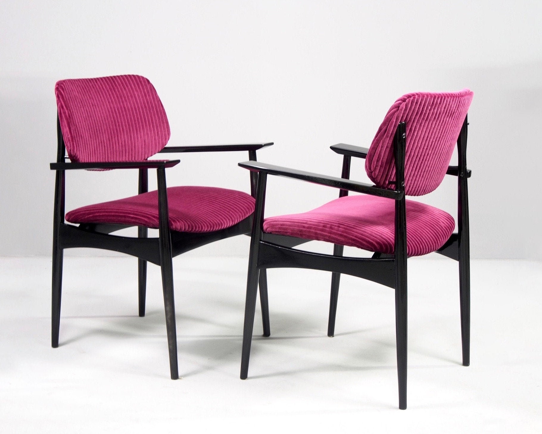 Fuchsia Velvet Chair - Etsy