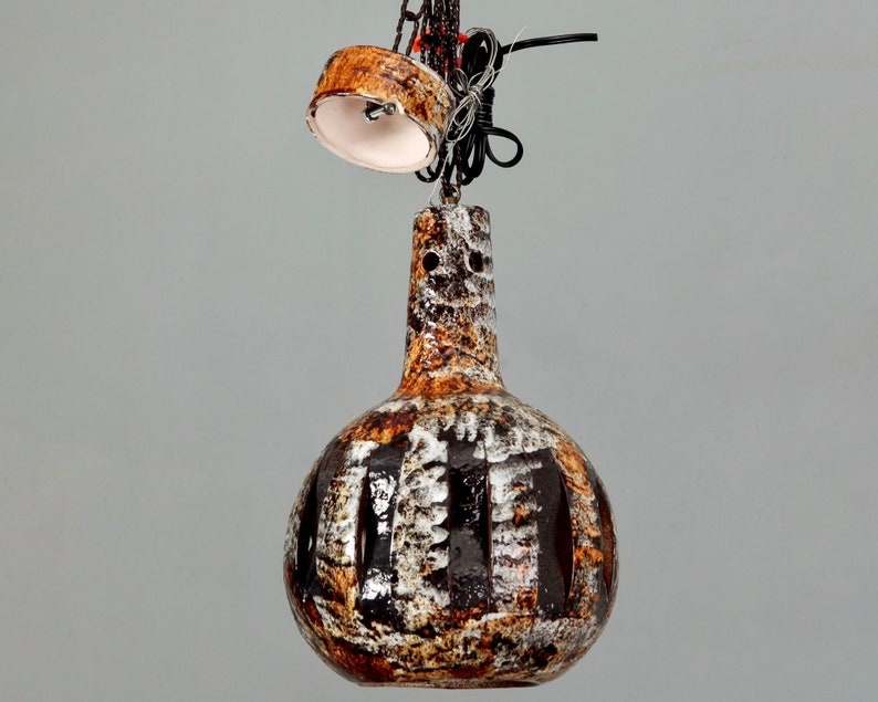 German Mid Century Ceramic Pendant Light Fixture 6958 - Etsy