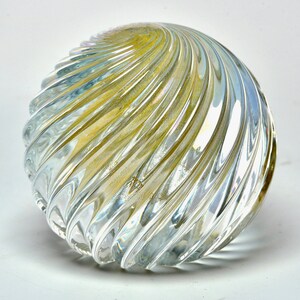 Signed Seguso Murano Glass Swirled Paperweight 9141 - Etsy