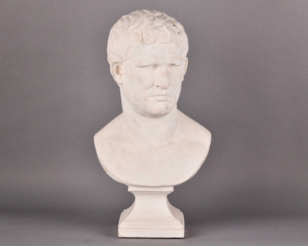 Vintage Plaster Bust of Marc Anthony [11465] - Etsy