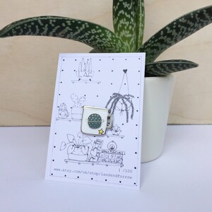 Enamel Mug Pin - Botanical Pin Collection - Plant Pin - Lapel Pin - Pin ...