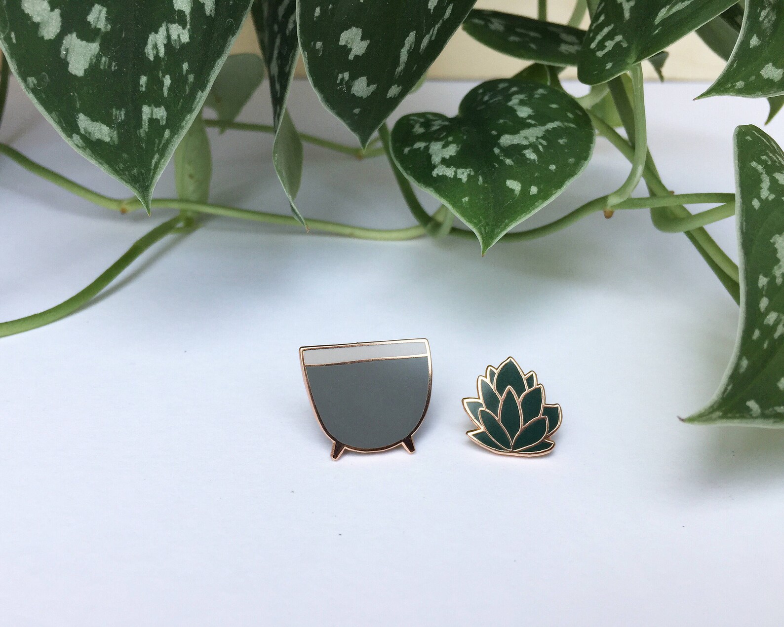 Enamel Plant Pin Plant Pins Botanical Pin Collection - Etsy