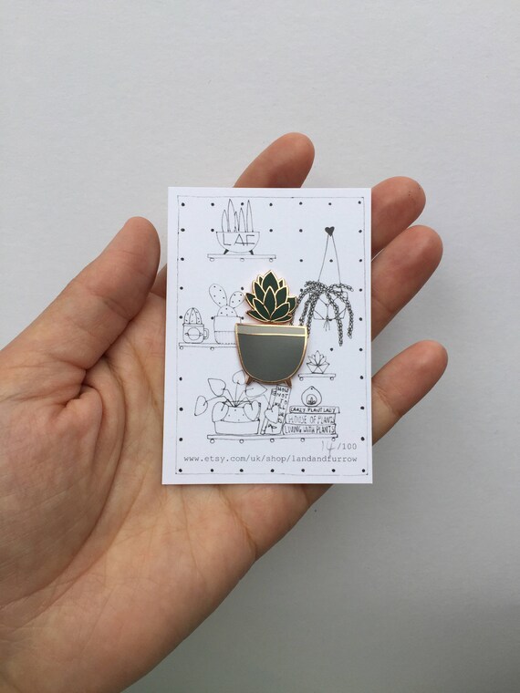 Enamel Plant Pin Plant Pins Botanical Pin Collection | Etsy