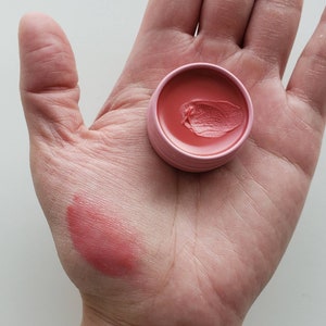 Pink Rose Lip Tint Lip Stain, Lipstick, Lip Gloss, Tinted Lip Balm, Lip ...