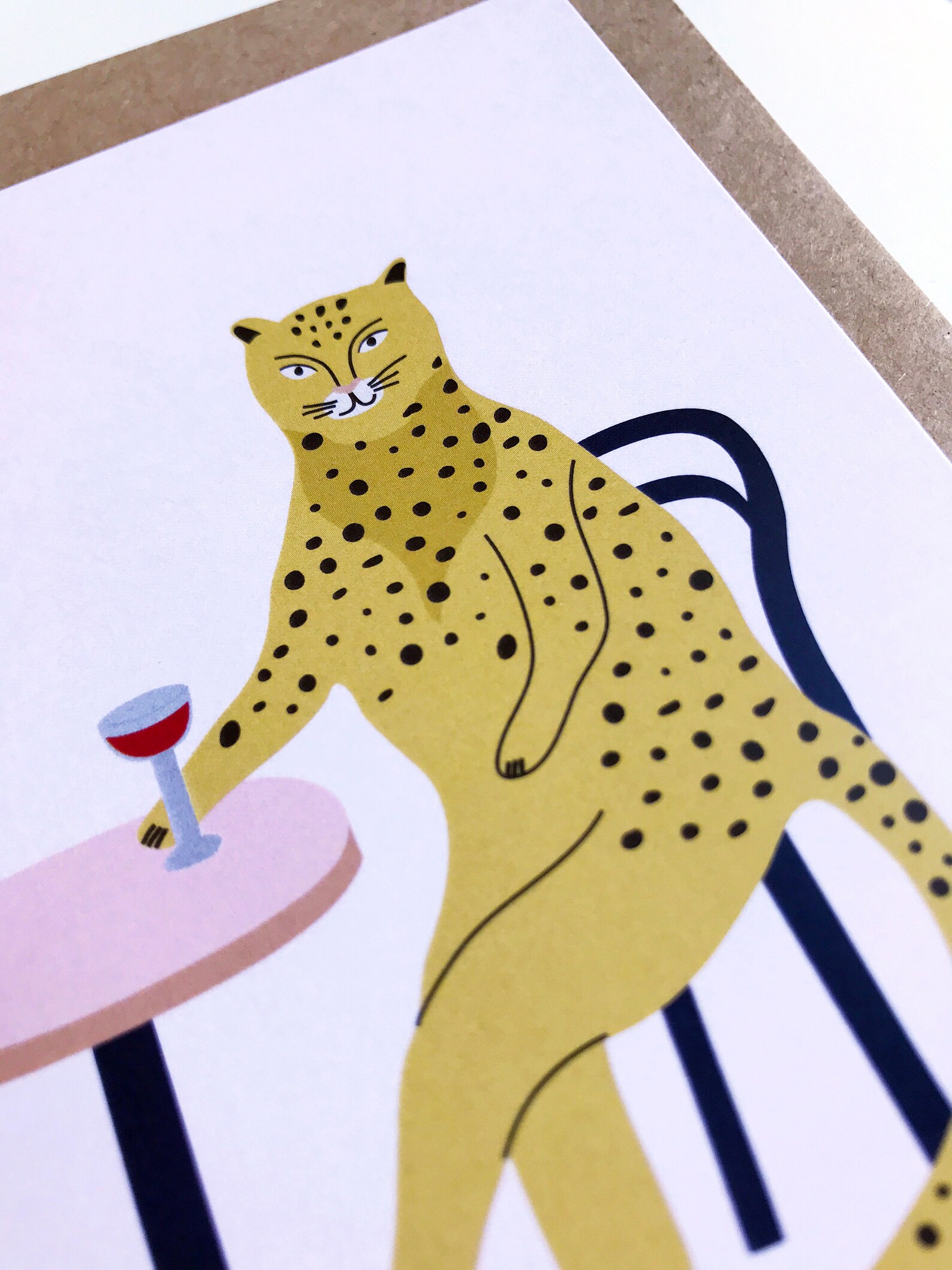 Leopard Card Birthday Card Celebration Card Sustainable - Etsy