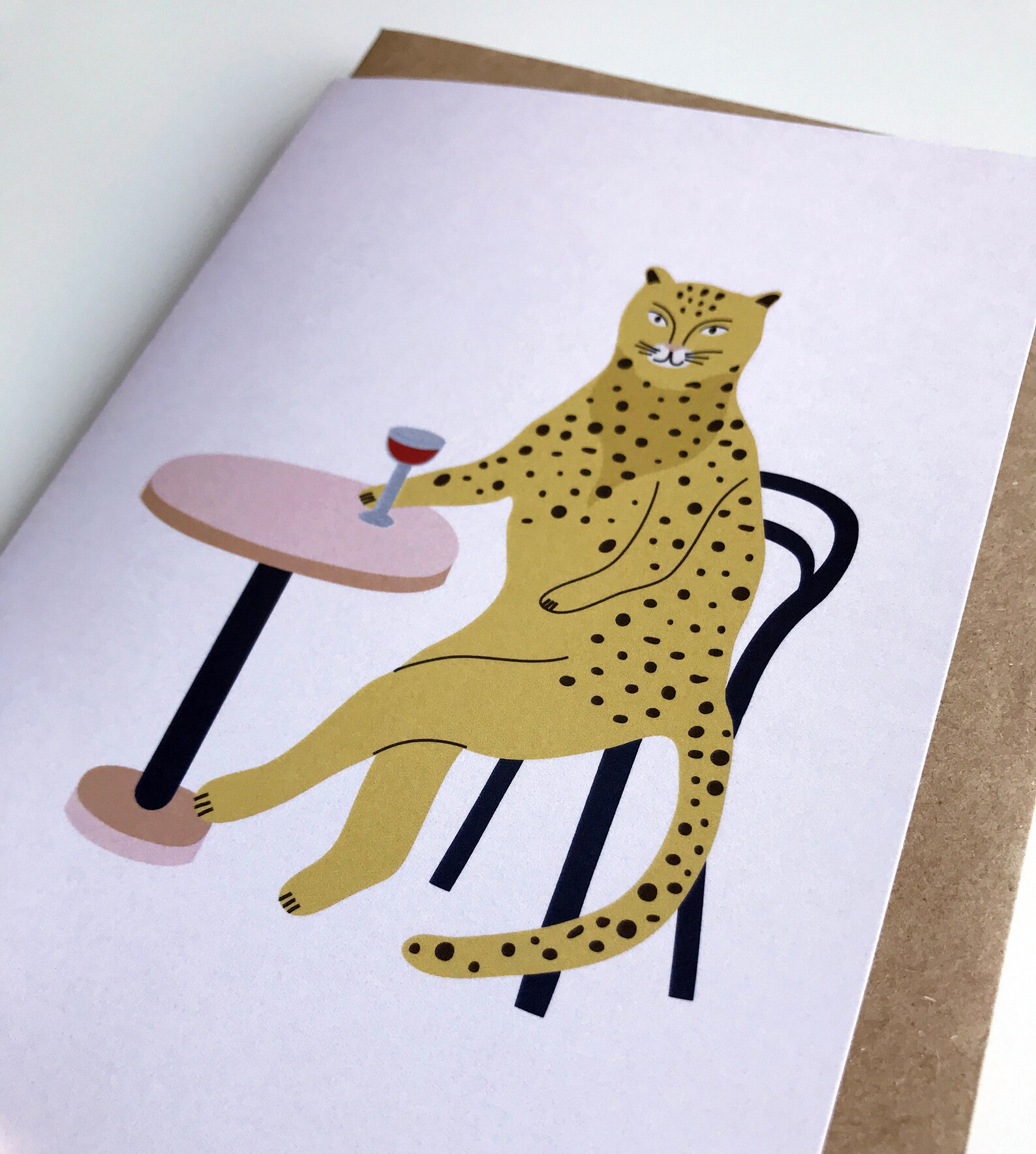 Leopard Card Birthday Card Celebration Card Sustainable - Etsy