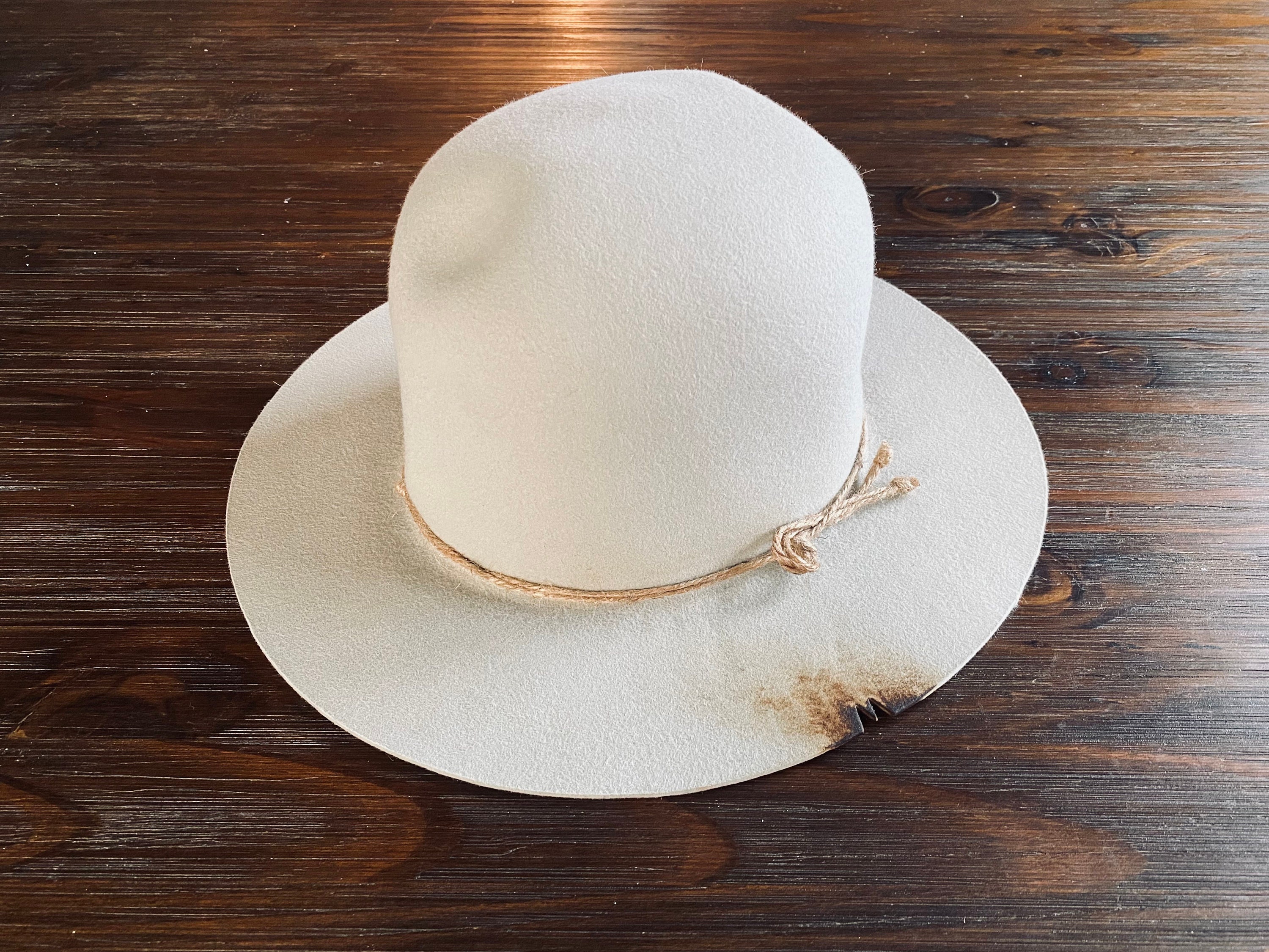 Open Crown Felt Hat - Etsy