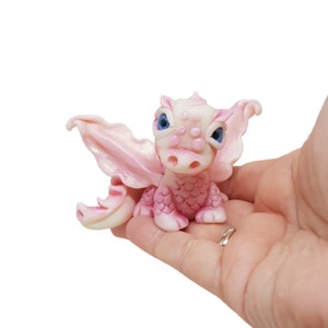 Baby Dragon, Small Female Dragon, Cold Porcelain Figurine, Cute Dragon ...
