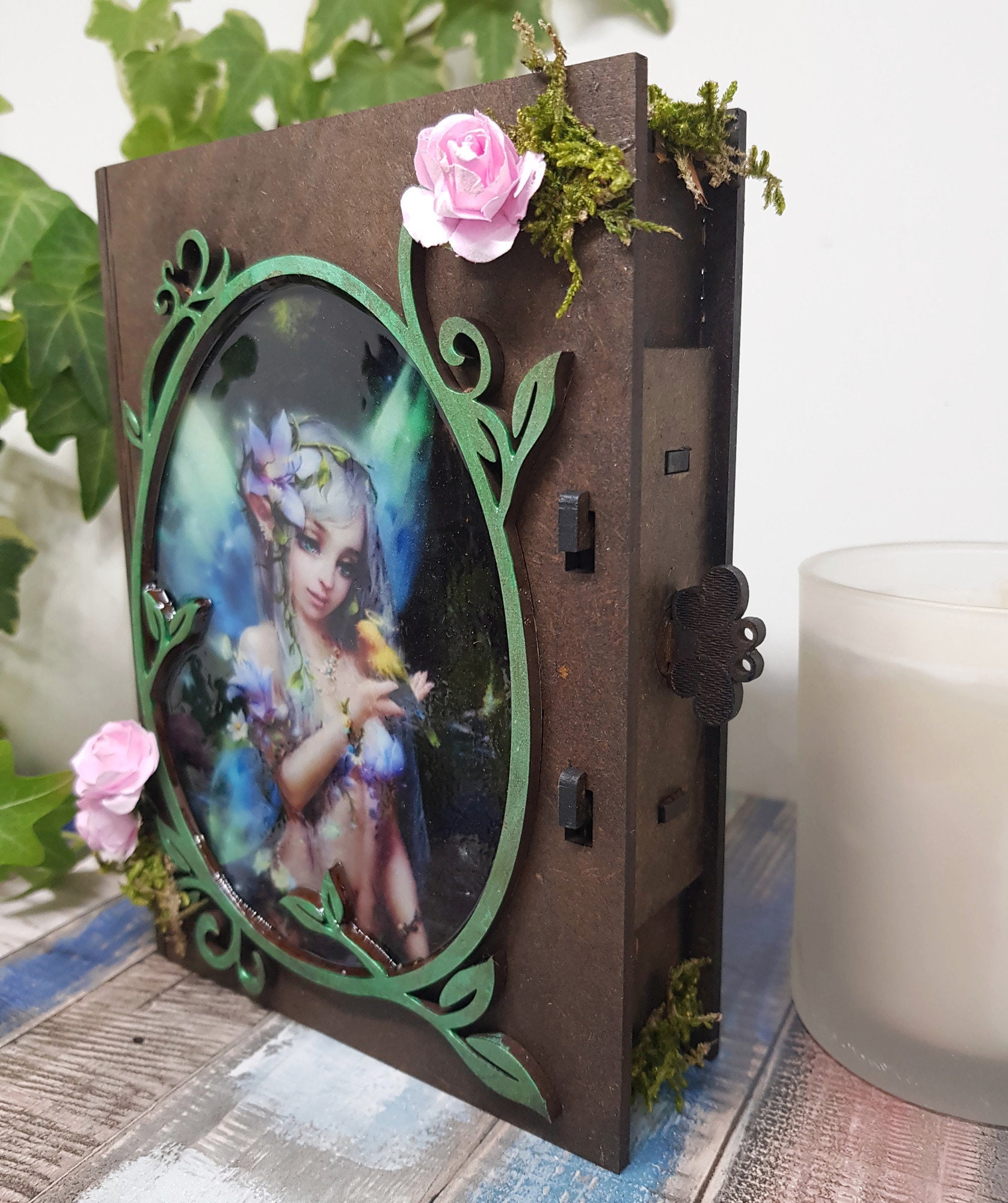 Wooden Book Box Fairy Fantasy Chest Decorative Wooden - Etsy UK
