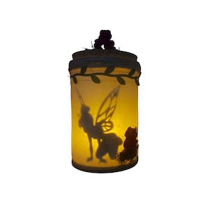 Night Light, Tinkerbell Fairy Lamp, Fairy Captured in Light Jar, Light ...