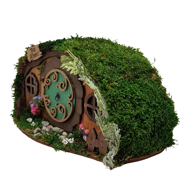Hobbit House, Hobbit Burrow With Light, Fantasy, Wooden, the Shire ...