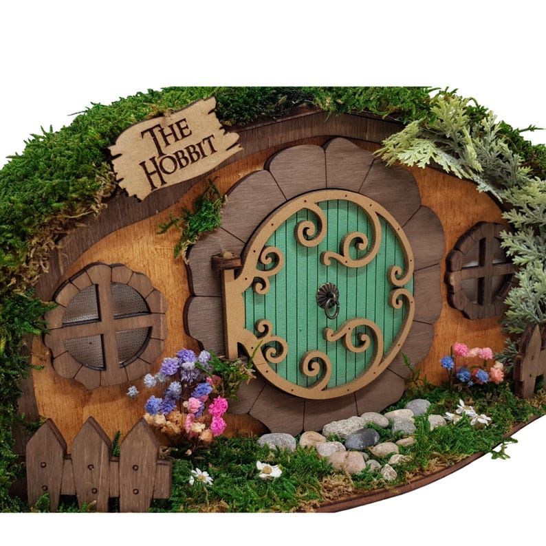 Hobbit House, Hobbit Burrow With Light, Fantasy, Wooden, the Shire ...