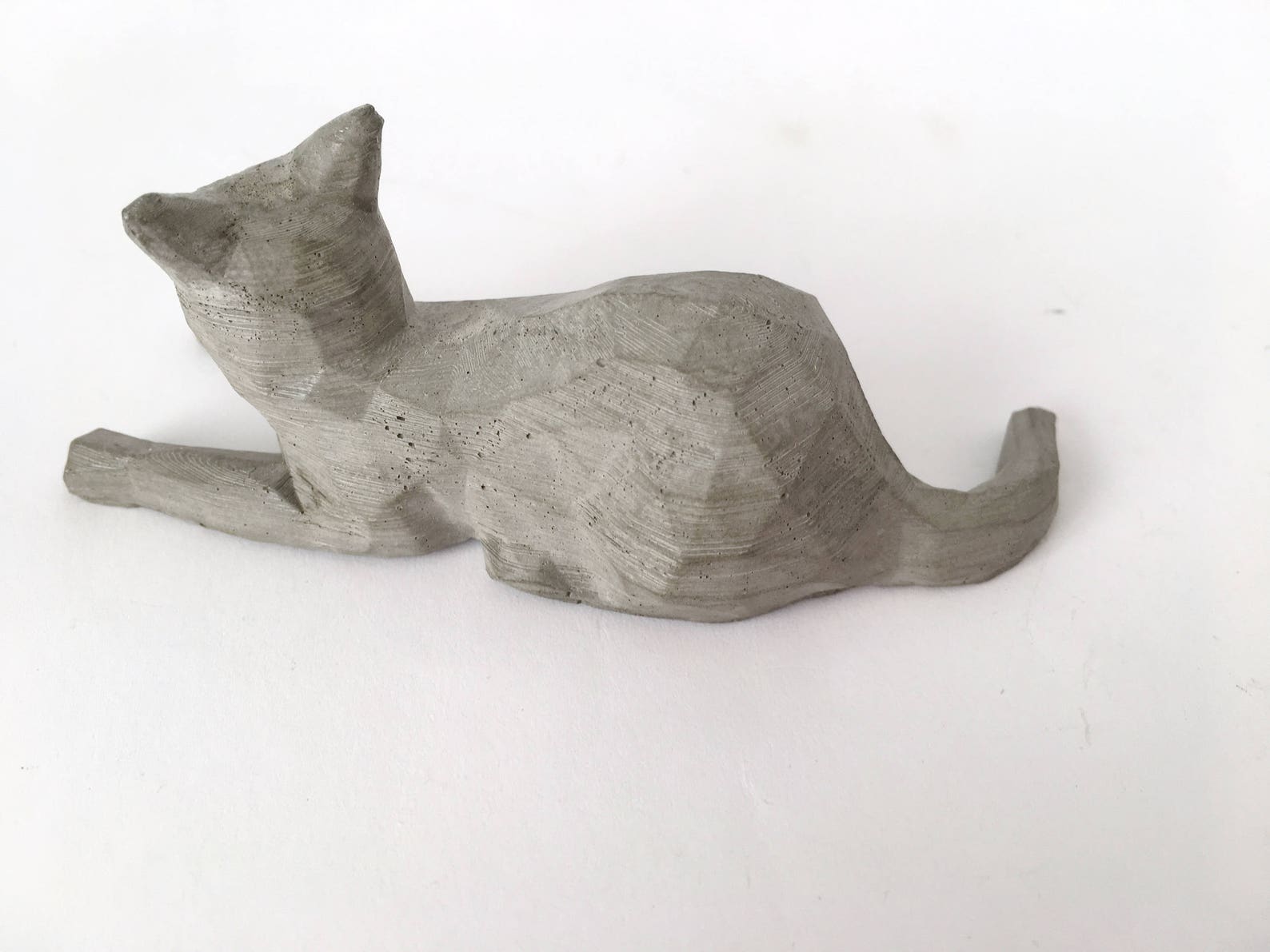 Silicone Mold Cat Mould Concrete Plaster Decor Statue Sculpture French ...