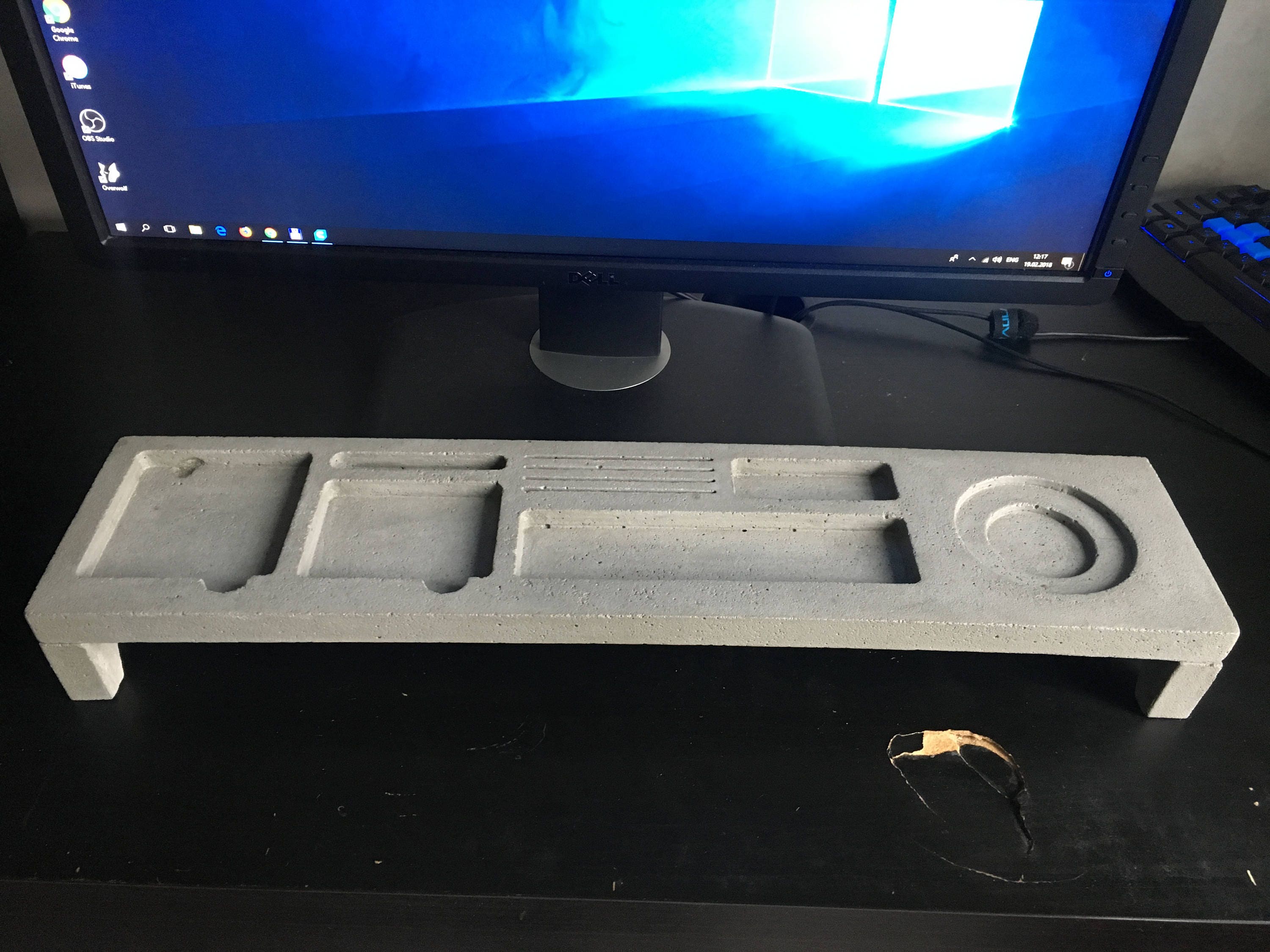 Silicone Mold Organizer Keyboard Office Concrete Tray Pen | Etsy