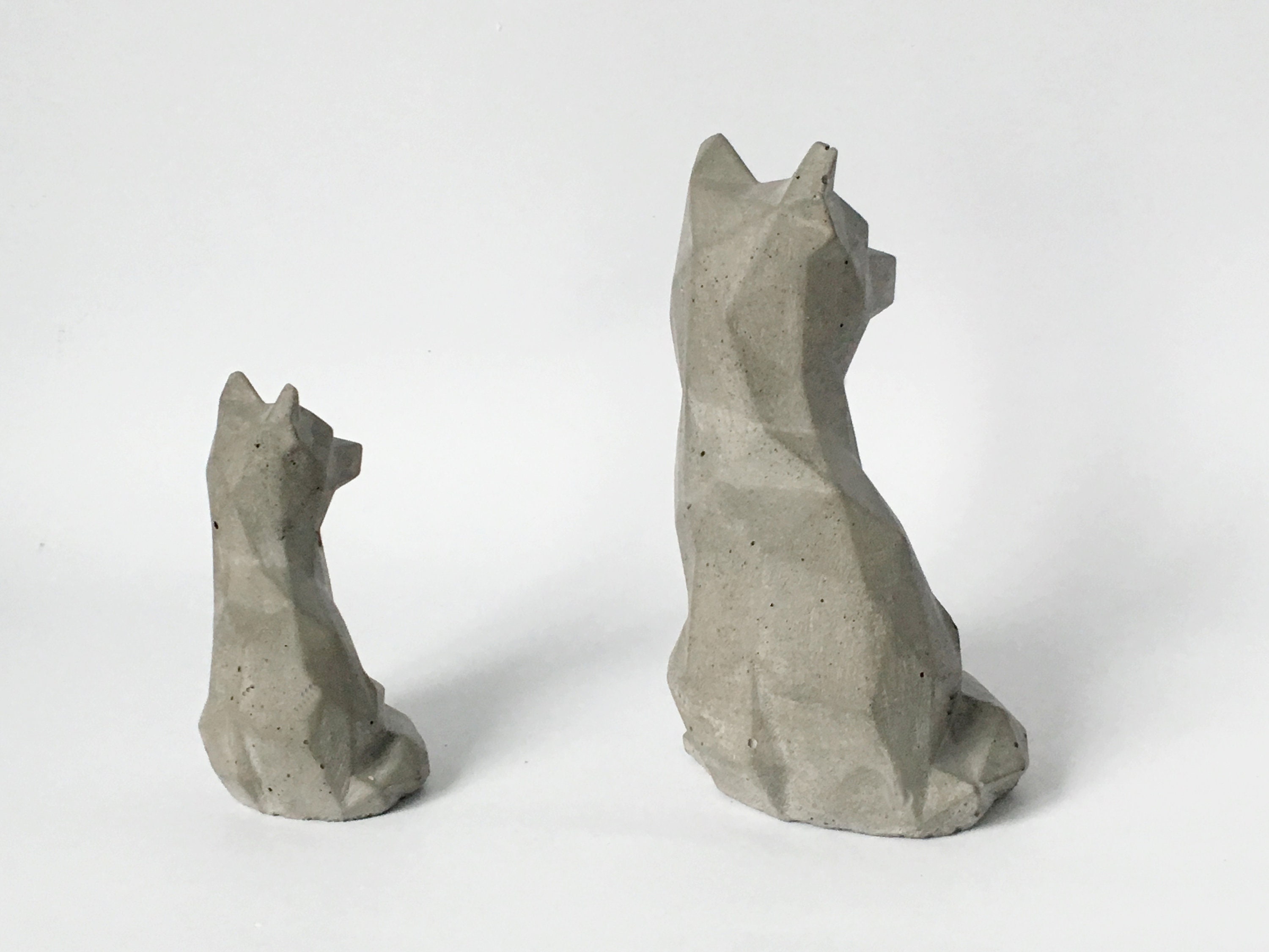 Silicone Mold Fox Mould Concrete Plaster Decor Statue | Etsy