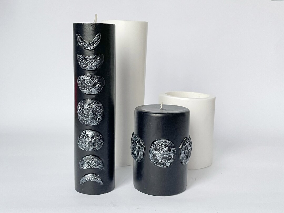 Silicone Mold Moon Phases Candle Cylinder Tall Candle - Etsy