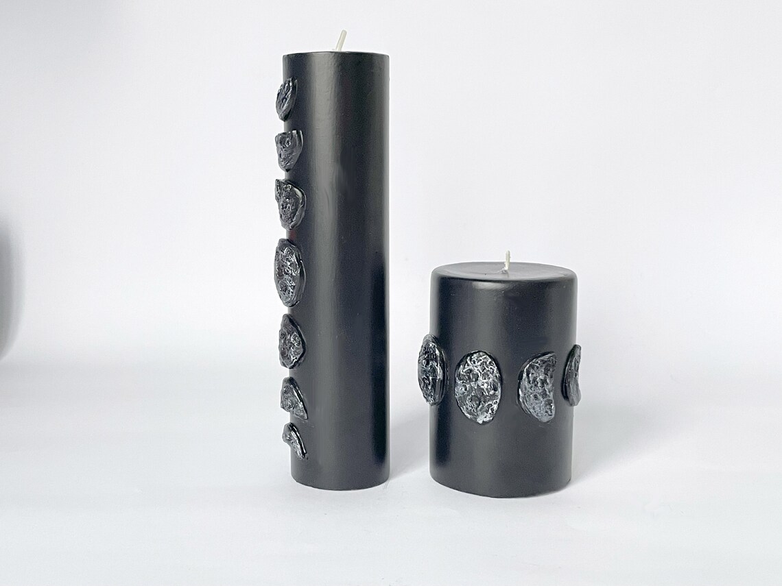 Silicone Mold Moon Phases Candle Cylinder Tall Candle - Etsy