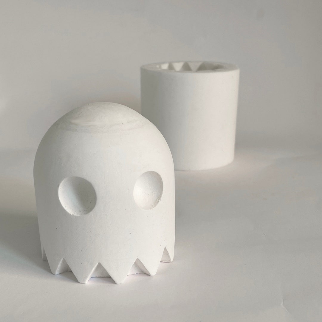 Silicone Mold Ghost Mario Super Concrete Plaster Planter Candle Holder ...