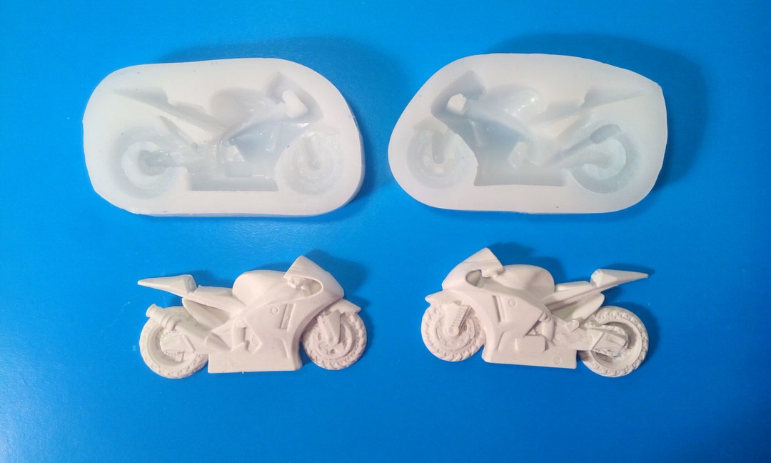 Silicone Mold Motorcycle Bike Mould Rocking Fondant Chocolate Cake ...
