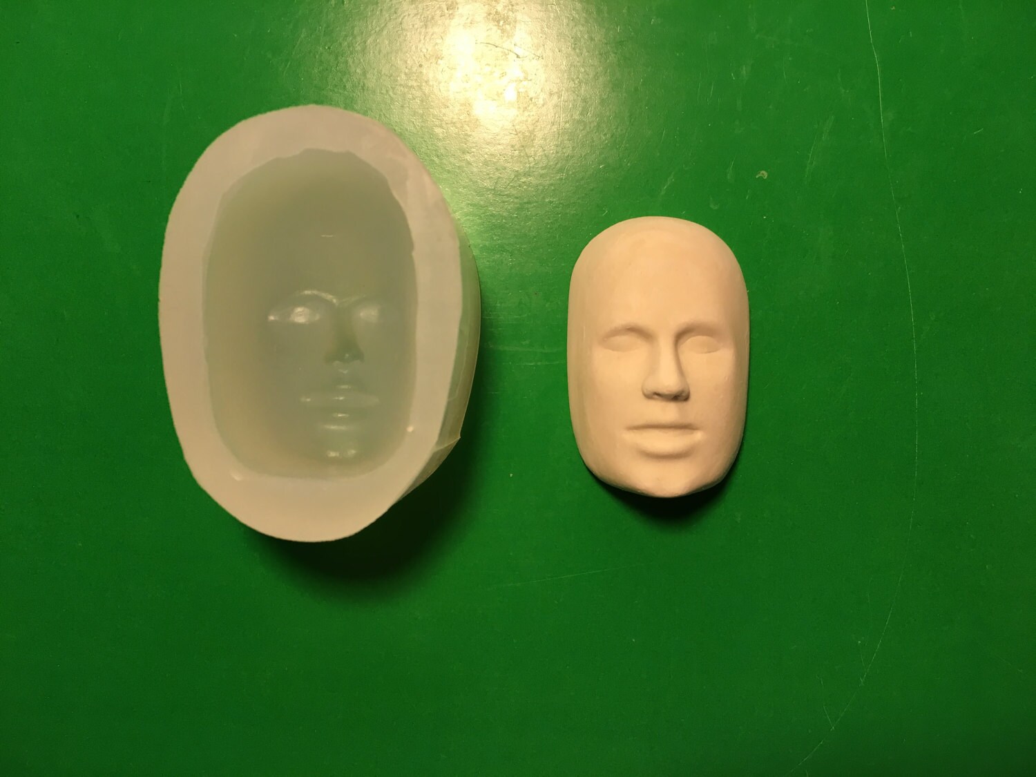 Face Head 2D, 3D Silicone Mold Man Ken Doll Mould Fondant Chocolate ...