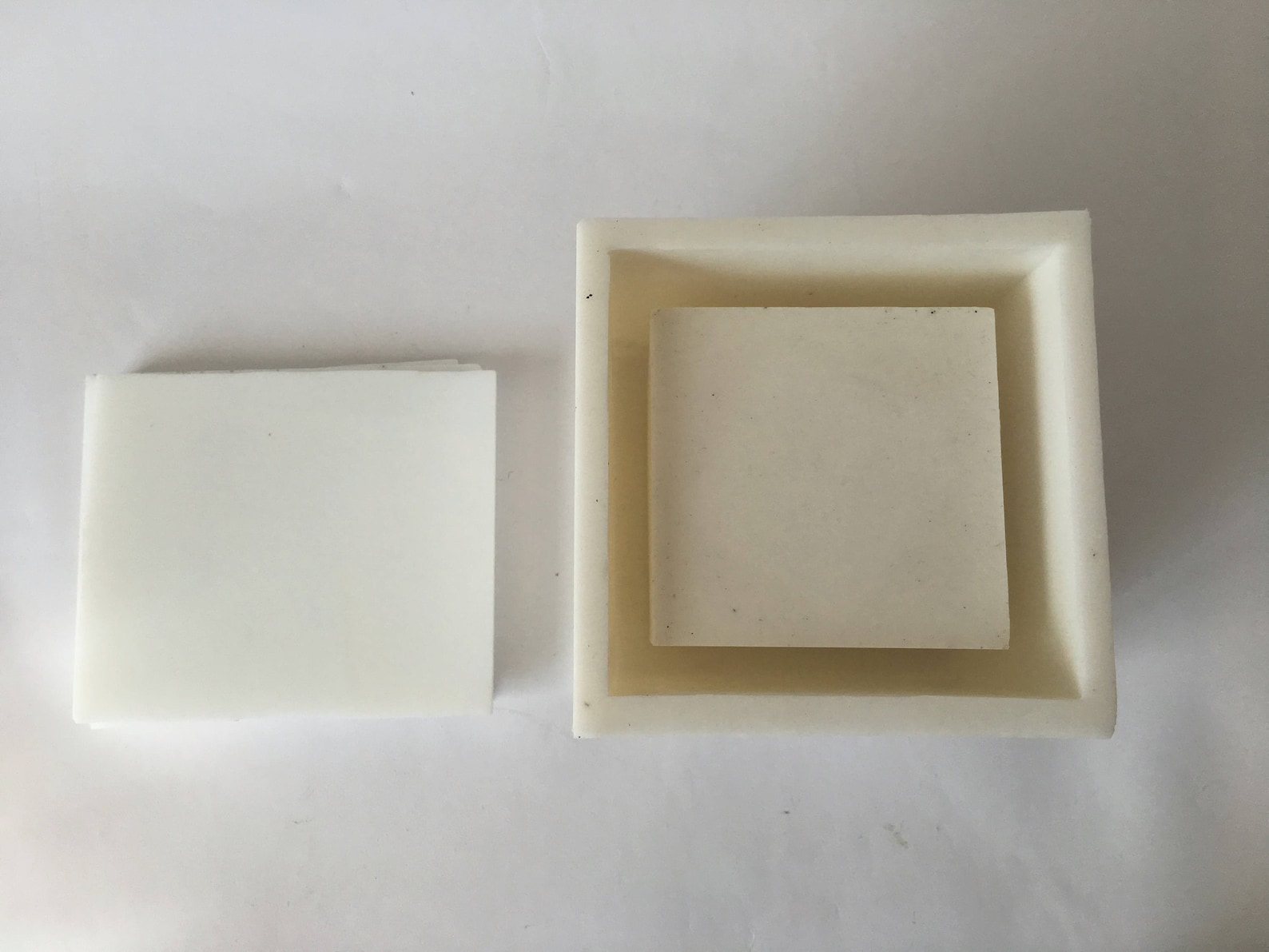 Silicone Mold 4 Large Cube With Support Shell. Tray | Etsy