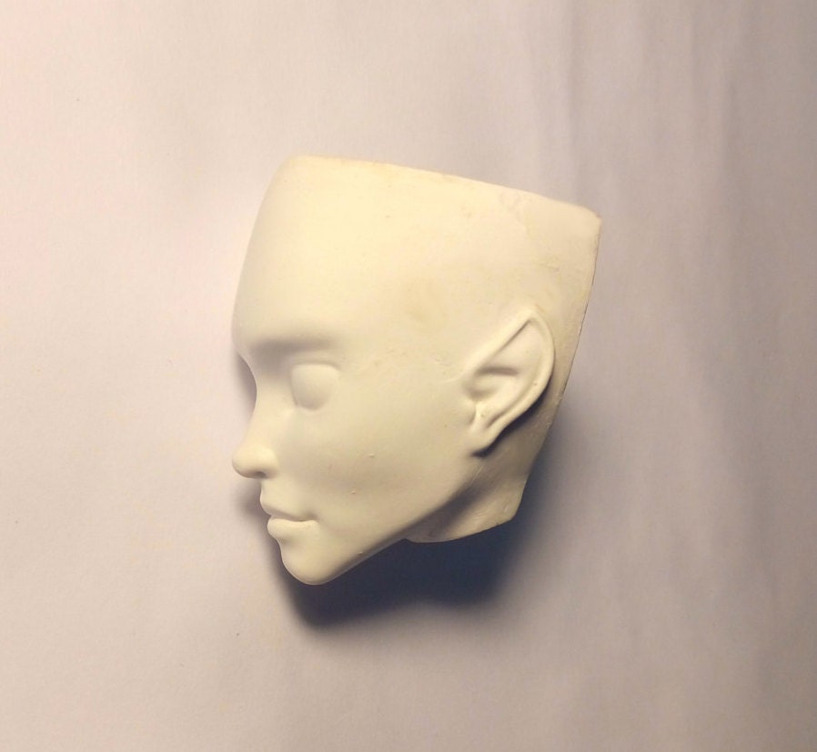 Face Head Silicone Mold 2D Man Doll Mould Girl Fondant | Etsy