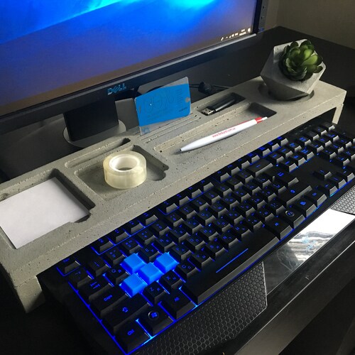 Silicone Mold Organizer Keyboard Office Concrete Tray Pen - Etsy