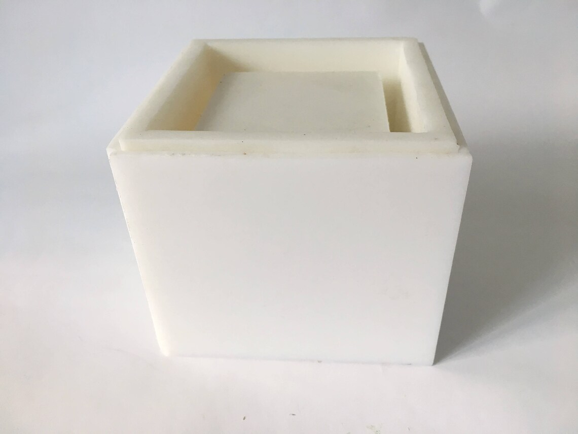 Silicone Mold 4 Large Cube With Support Shell. Tray | Etsy