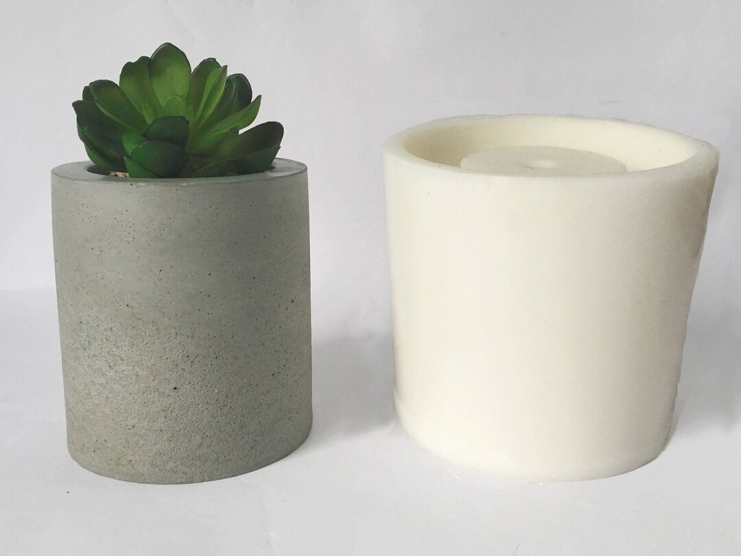 Silicone Mold Planter Cylinder "d", Vase, Geometric Mould Concrete ...