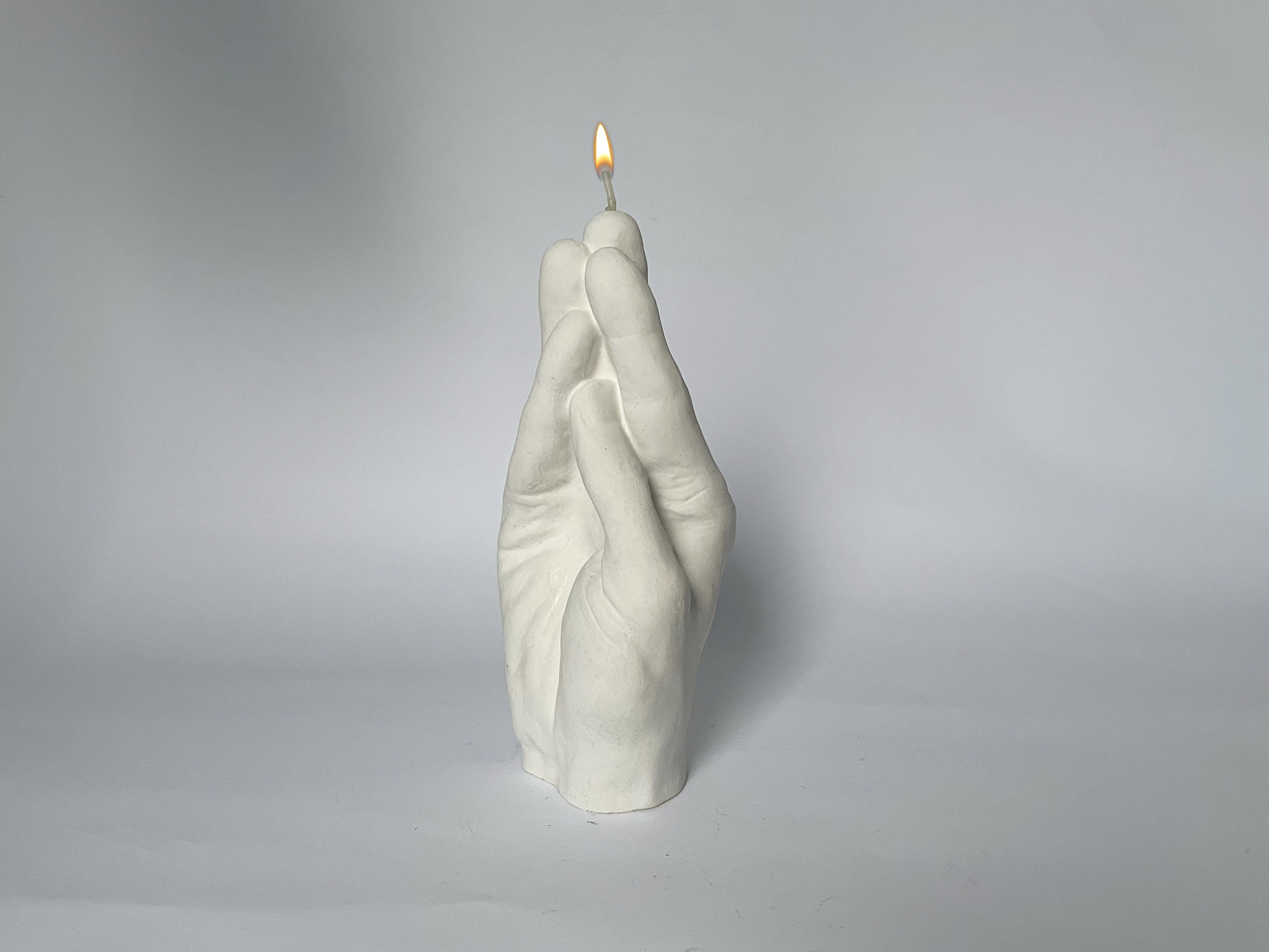 Silicone Mold Hand Candle Stand Holder Mould Decorate Home Decor Desk ...