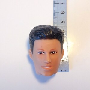 Face Head 2D, 3D Silicone Mold Man Ken Doll Mould Fondant Chocolate ...