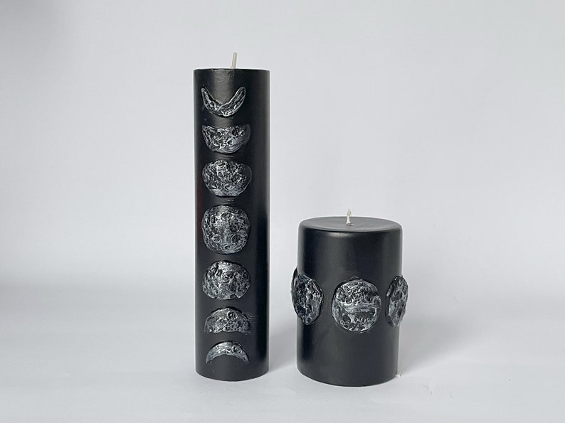 Silicone Mold Moon Phases Candle Cylinder Tall Candle | Etsy