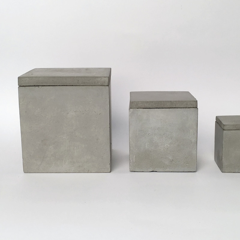 Concrete Box - Etsy