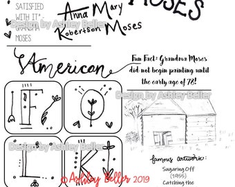 Grandma Moses Coloring Pages Free