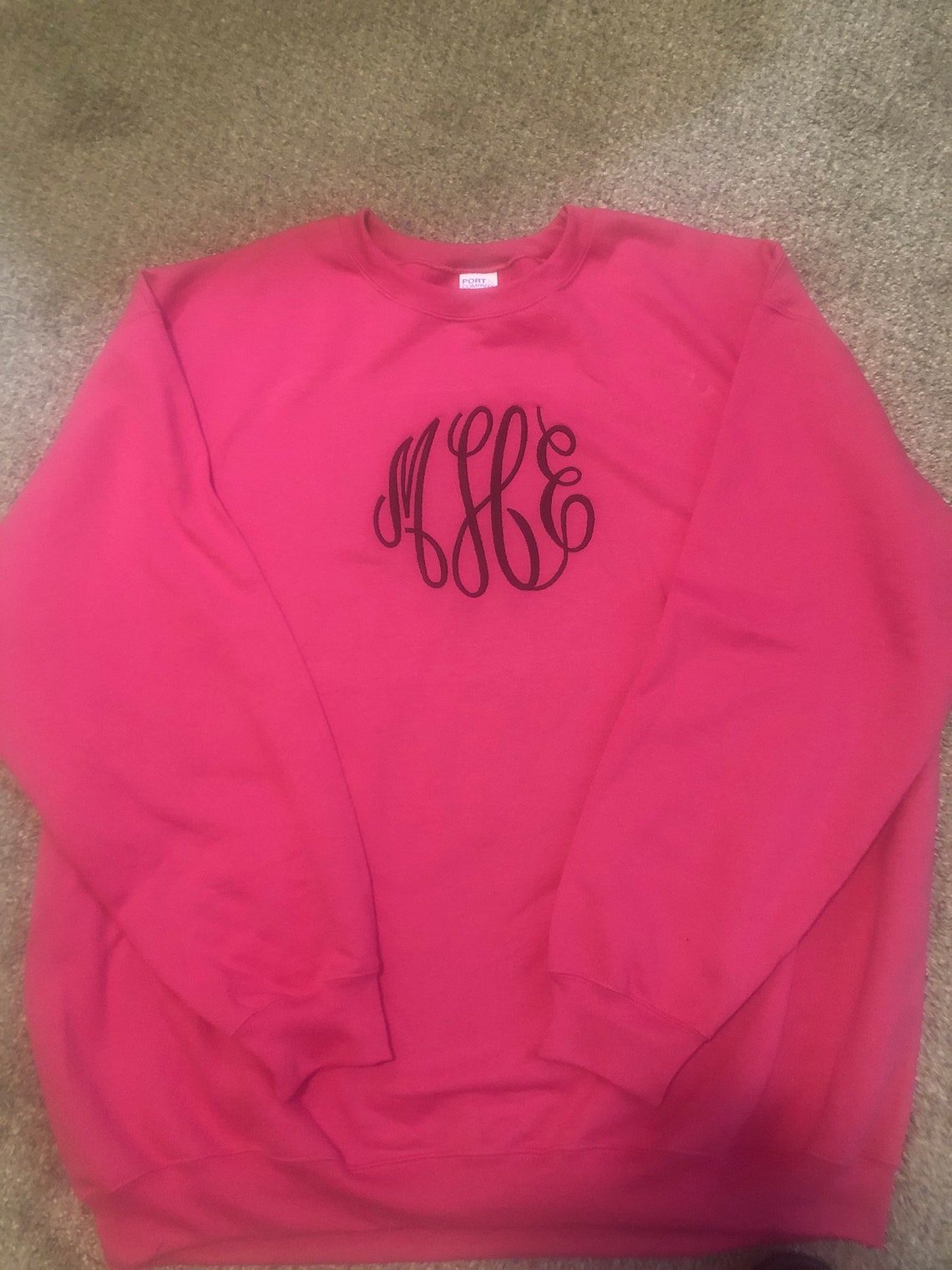 Large Monogram Crewneck, Jumbo Monogram Sweatshirt, Fall Clothing ...