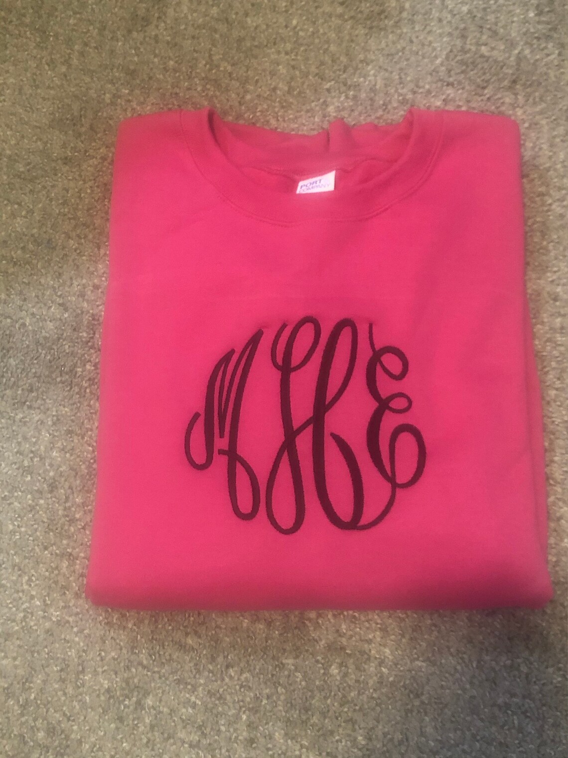 Large Monogram Crewneck, Jumbo Monogram Sweatshirt, Fall Clothing ...