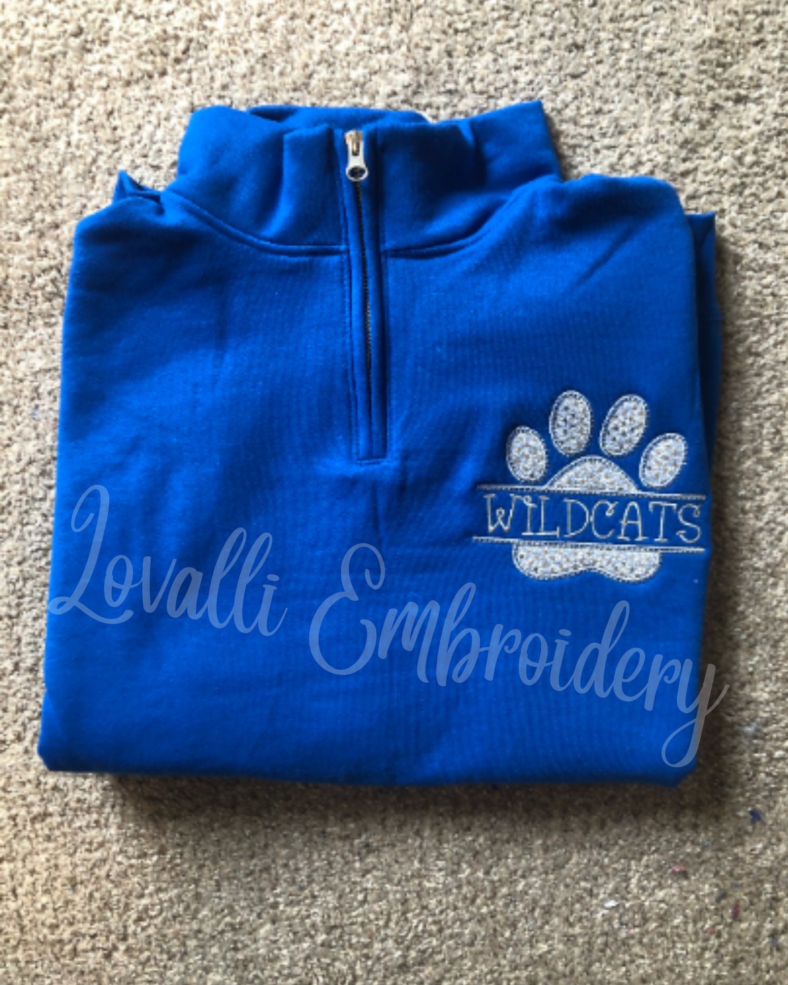 Split Paw Wildcats 1/4 Zip Sparkly Pullover Kentucky Fall - Etsy