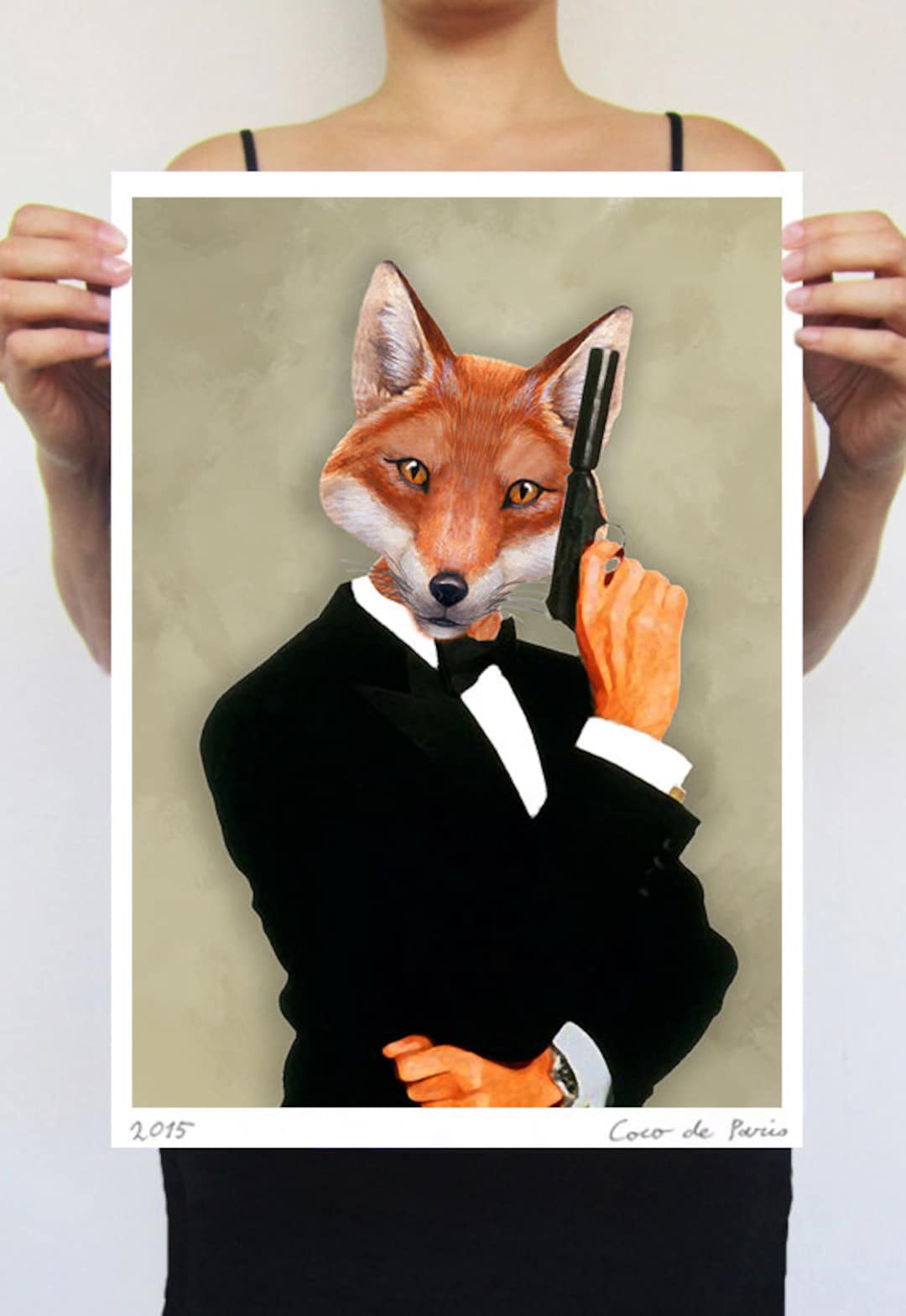 Impression de renard aventure, affiche de renard, James Bond, James ...