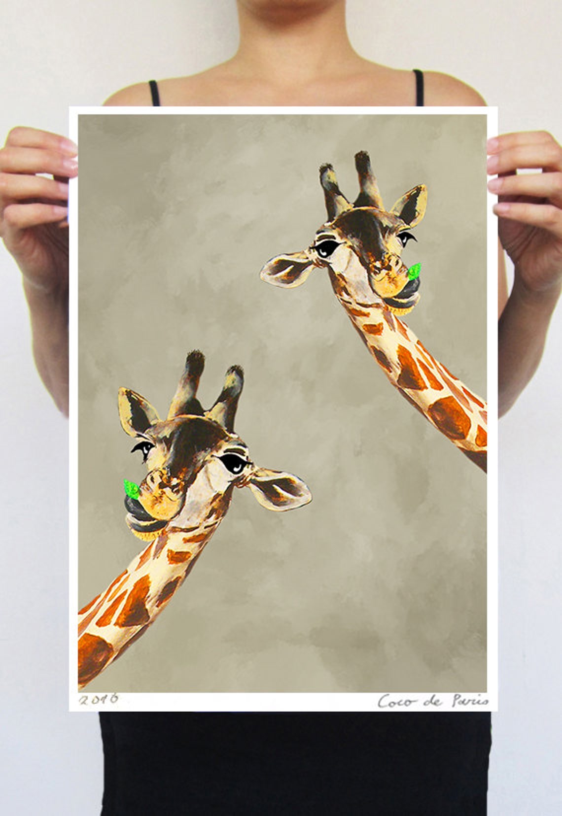 Giraffe Print Giraffe Print From My Original Painting - Etsy