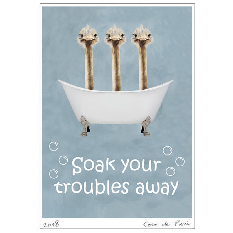 Motivational Quote Ostrich Poster Ostrich Print From My - Etsy