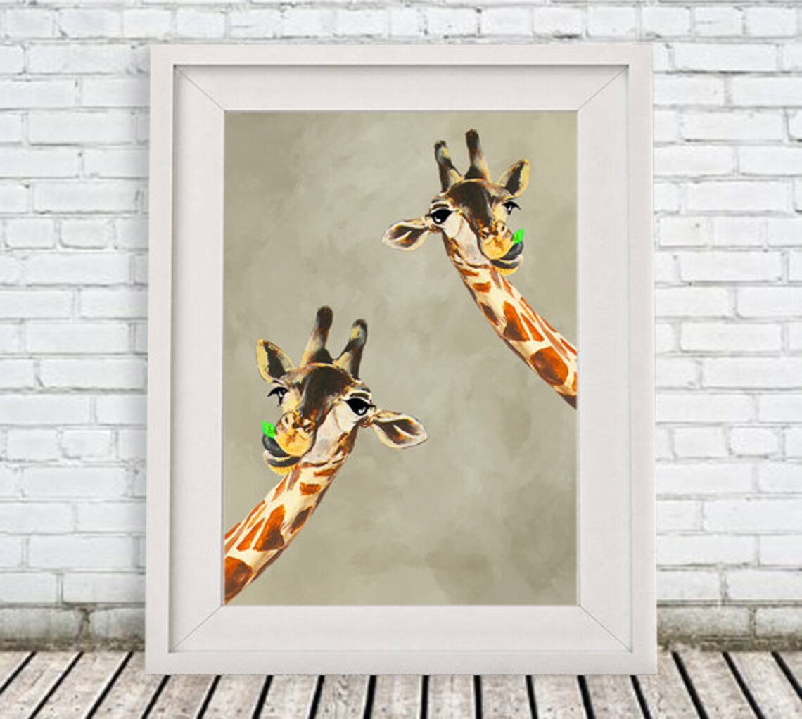 Giraffe Print Giraffe Print From My Original Painting - Etsy
