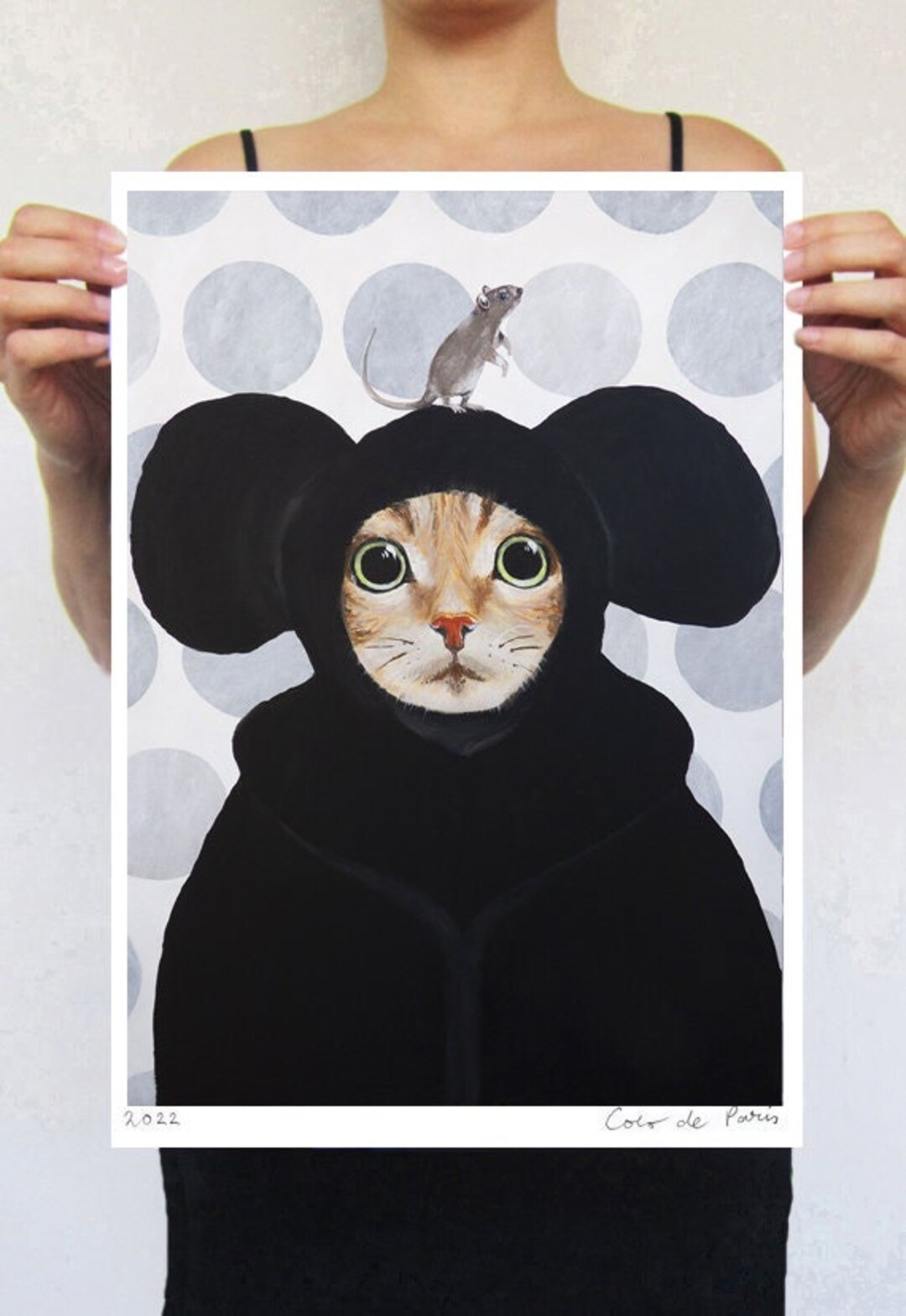 Cat and Mouse Print, Cat Deco, Love Cats, Kitten, Cat Poster, Cat Art ...