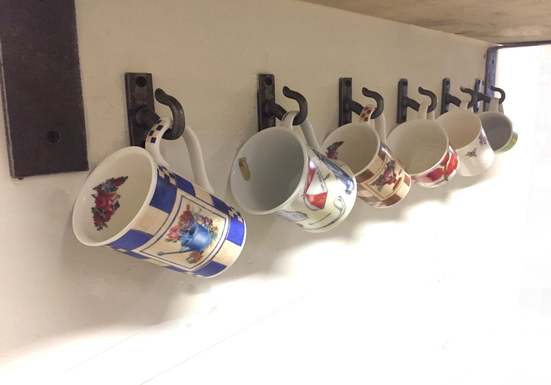 Cup Hook Metal Iron Vintage 'ellie Style' Small & | Etsy