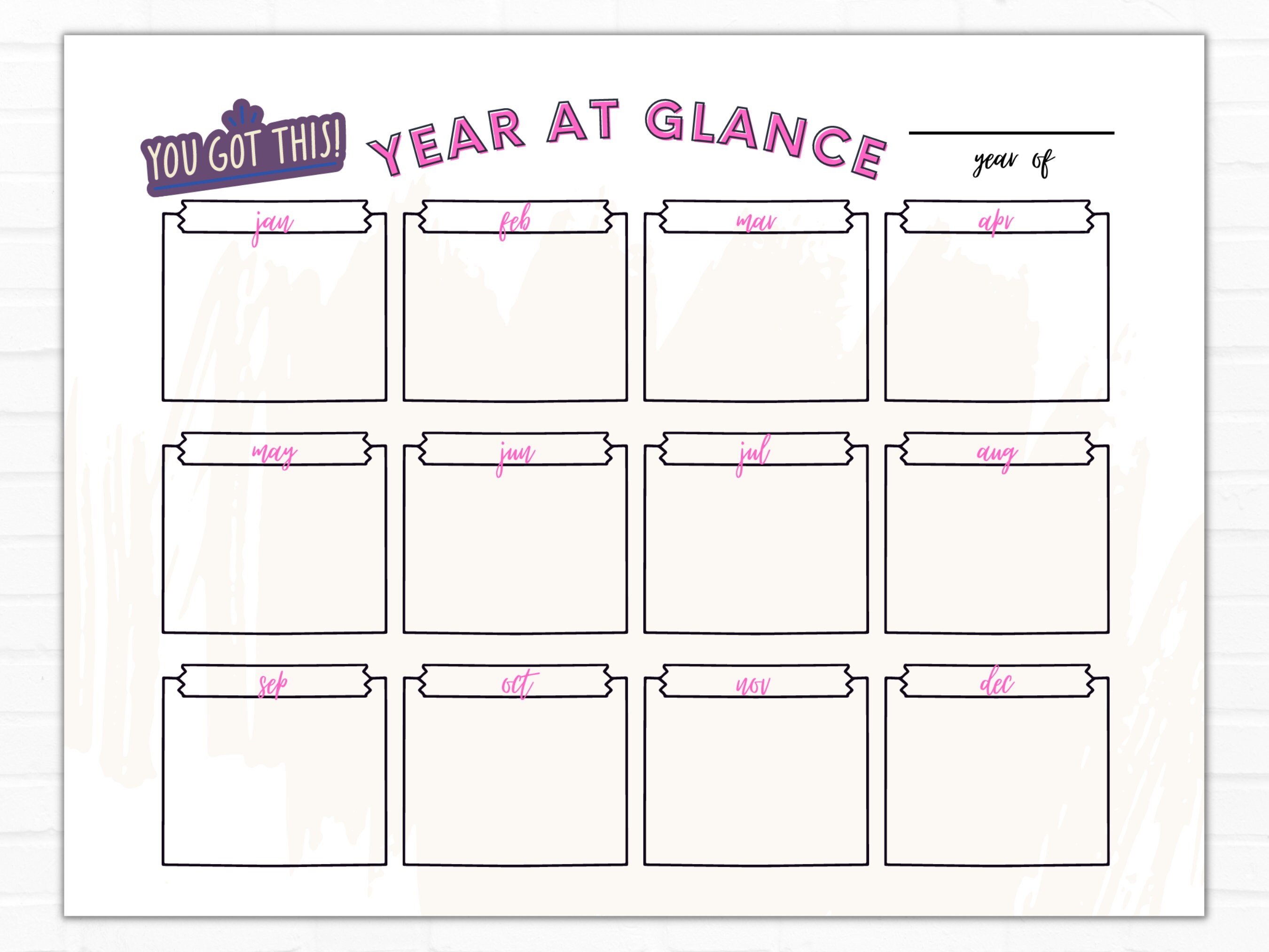 Monthly Weekly Daily Yearly Planner Bundle, To-do List, Printable ...