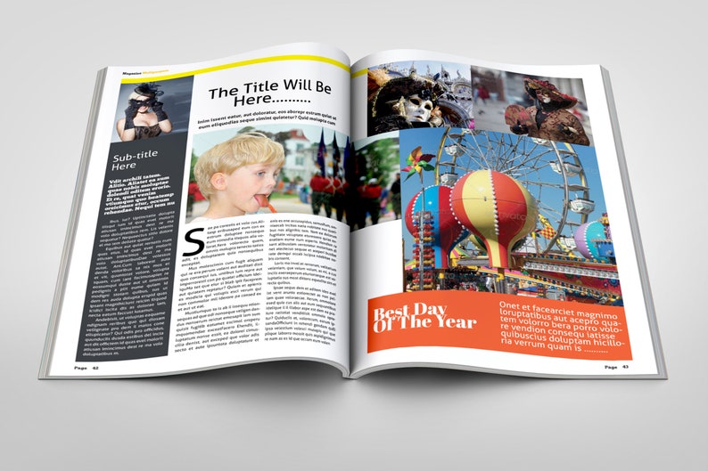50 Pages Magazine Template V3 - Etsy