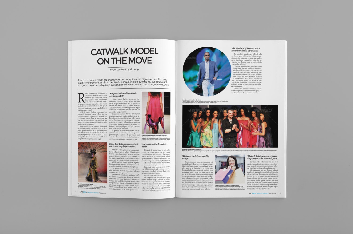 Various Graphic Magazine Template - Etsy