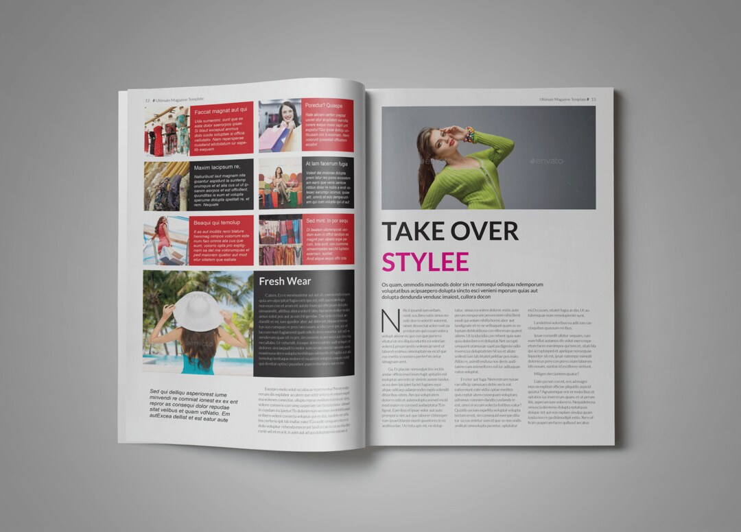 Ultimate Magazine Template - Etsy