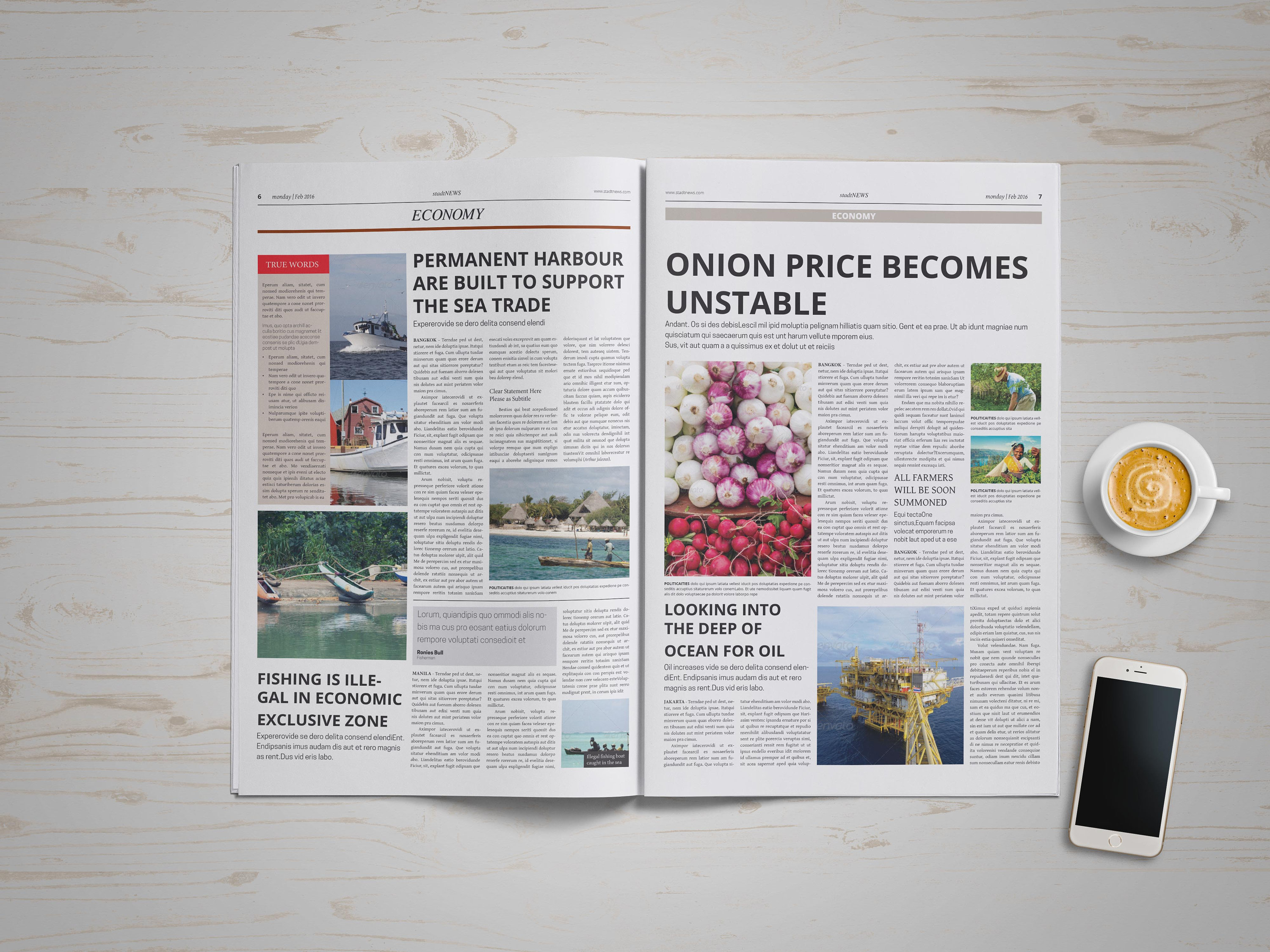 Multipurpose Newspaper Template - Etsy